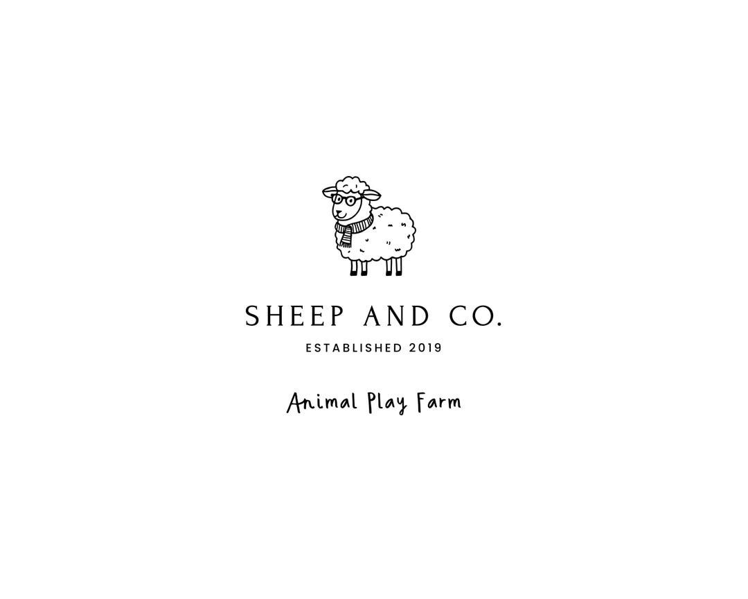 Premade Logo, Animal Logo, Farm Logo, Sheep Logo, Lamb Logo, Hand Drawn ...