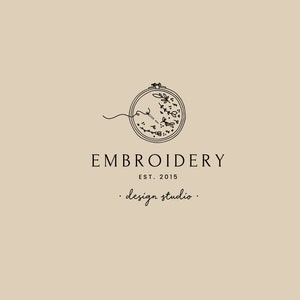 Premade Logo, Sewing Logo, Embroidery Logo, Crafts Logo, Small Business ...