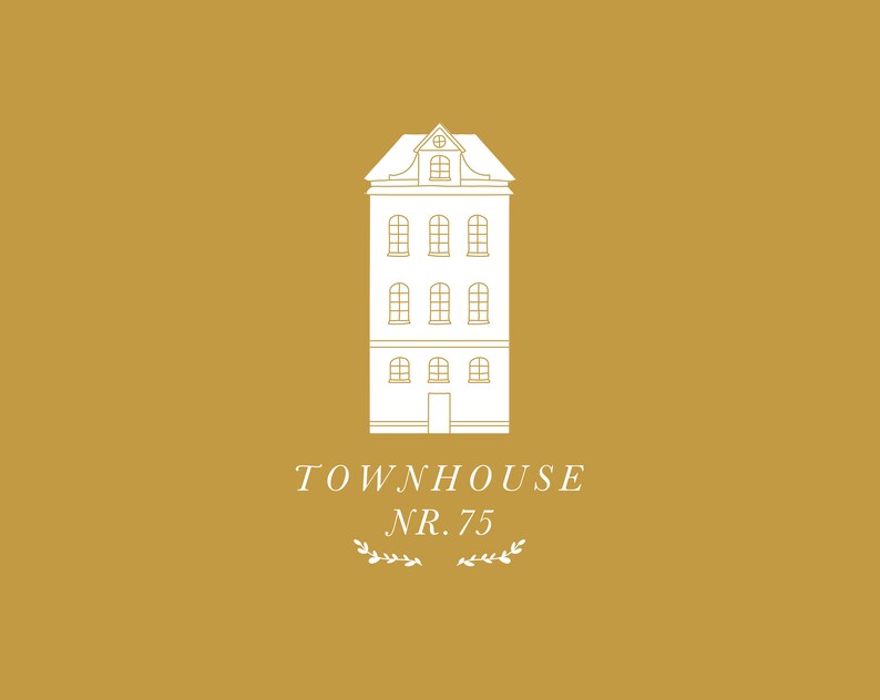 Premade Logo Stamp logo House Logo Design Premade Logo | Etsy