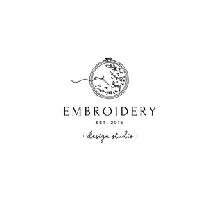 Premade Logo, Sewing Logo, Embroidery Logo, Crafts Logo, Small Business ...