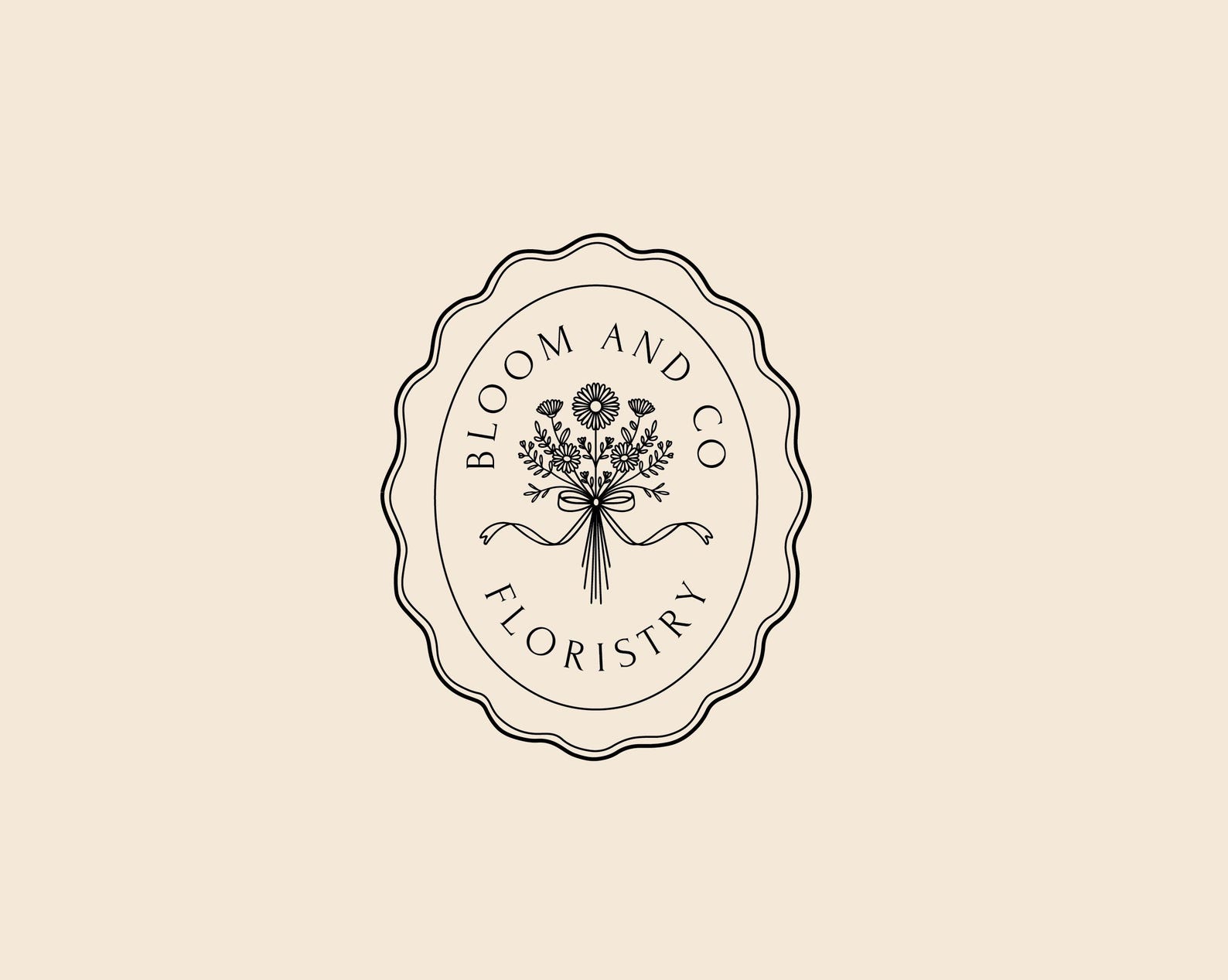 Premade Logo,stationery Design Logo,organic Logo, Flower Basket Logo ...