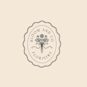 Premade Logo,stationery Design Logo,organic Logo, Flower Basket Logo ...