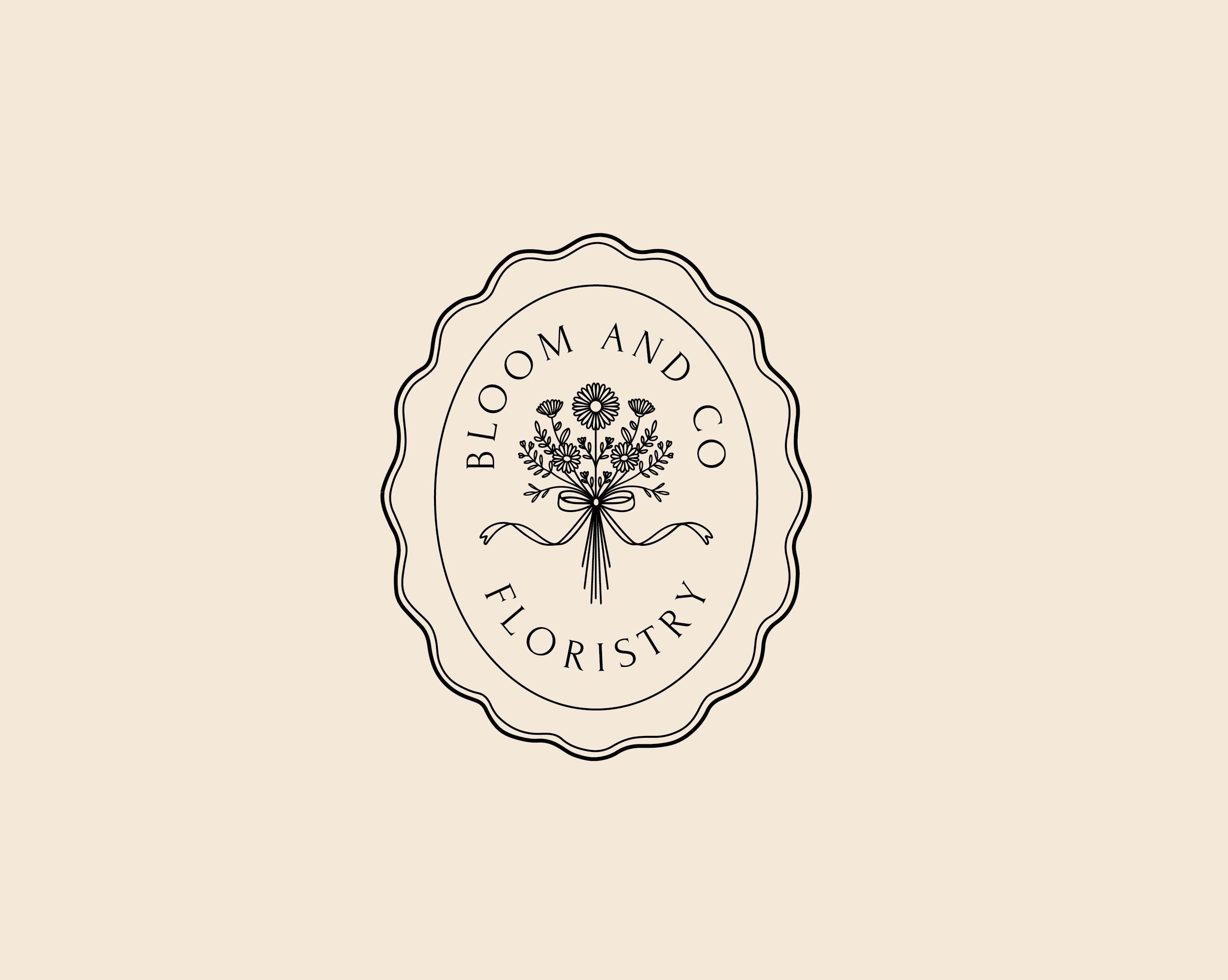Premade Logo,stationery Design Logo,organic Logo, Flower Basket Logo ...