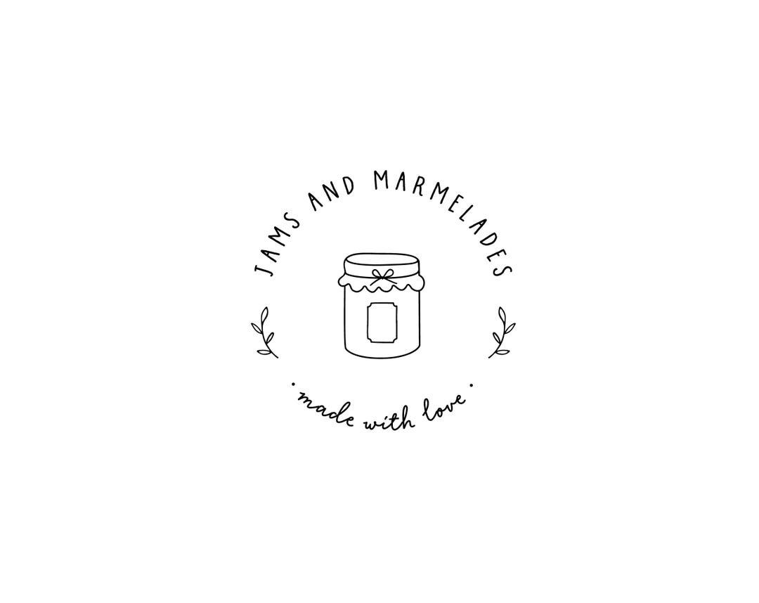 Premade Logo,homemade Jam Logo, Jam Logo, Honey Logo, Jar Logo ...