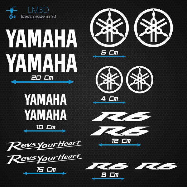 Yamaha R6 Decal Kit - Etsy