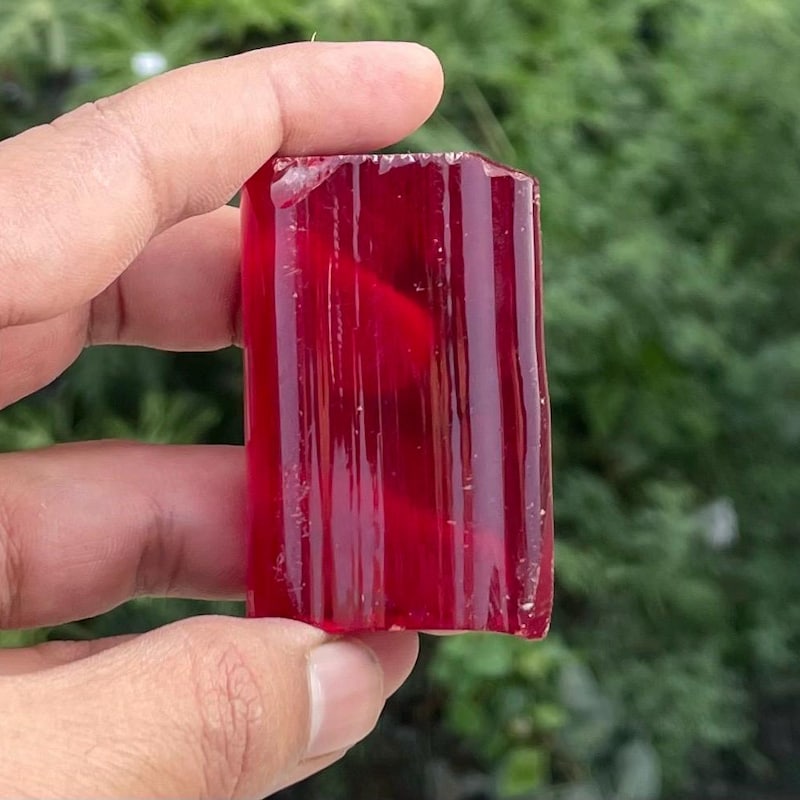 Uncut Sapphire Lab - Etsy