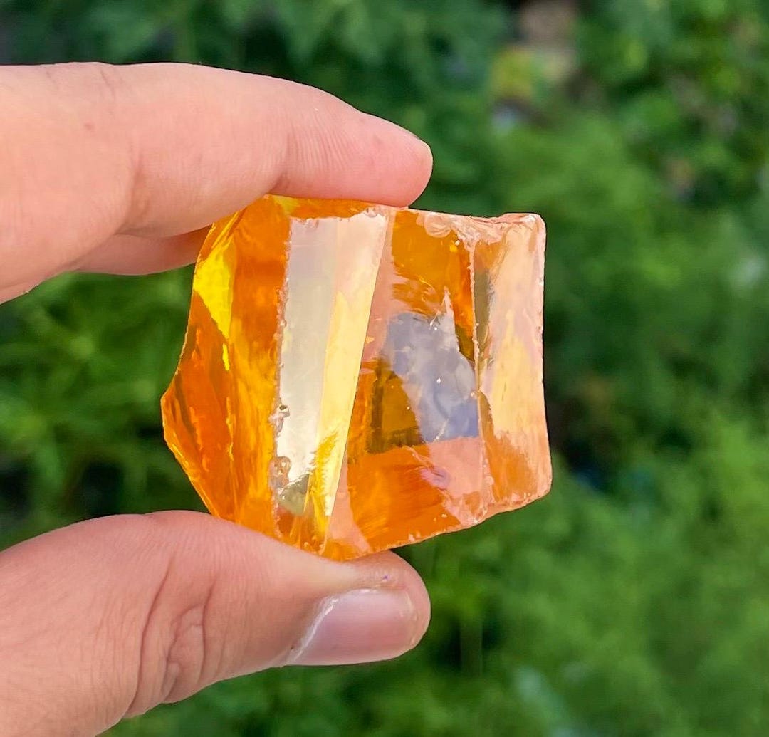 603 Carat Yellow Sapphire Uncut Rough, AAA Top Quality Transparent ...