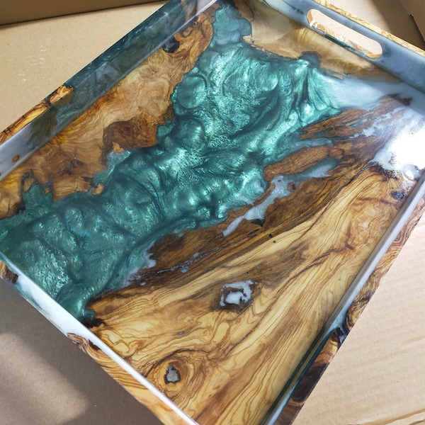 Resin Serving Tray - Etsy