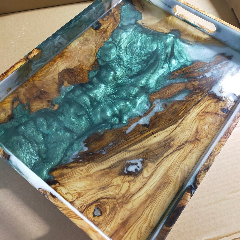 Resin Serving Tray - Etsy