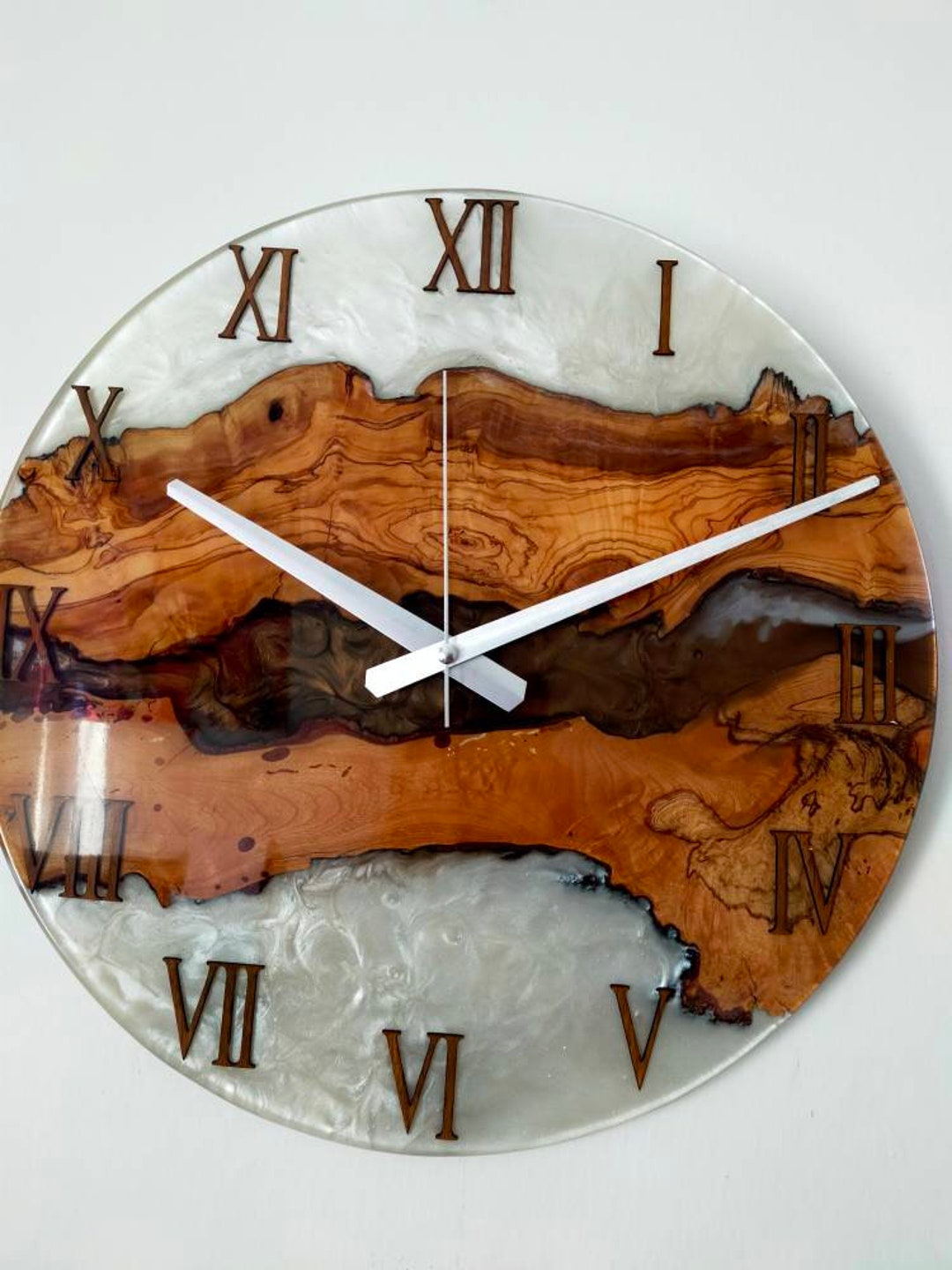 Unique Handmade Wooden and Epoxy Resin Wall Clocks, Unique Epoxy Resin ...