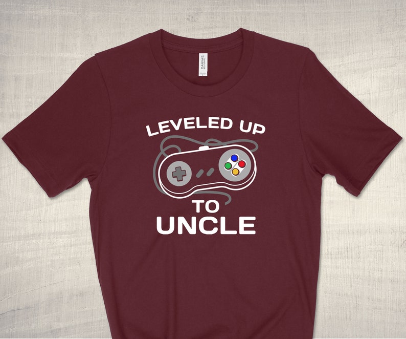 Leveled up to New Uncle T-shirt, Gift for Uncle, Pregnancy Reveal to ...