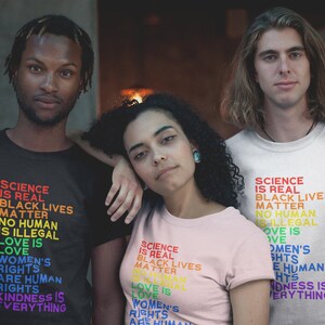 LGBTQ Gay Pride Equality T-shirt, Black Lives Matter, Science is Real ...