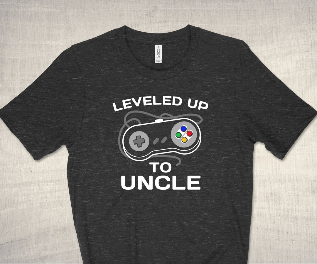 Leveled up to New Uncle T-shirt, Gift for Uncle, Pregnancy Reveal to ...