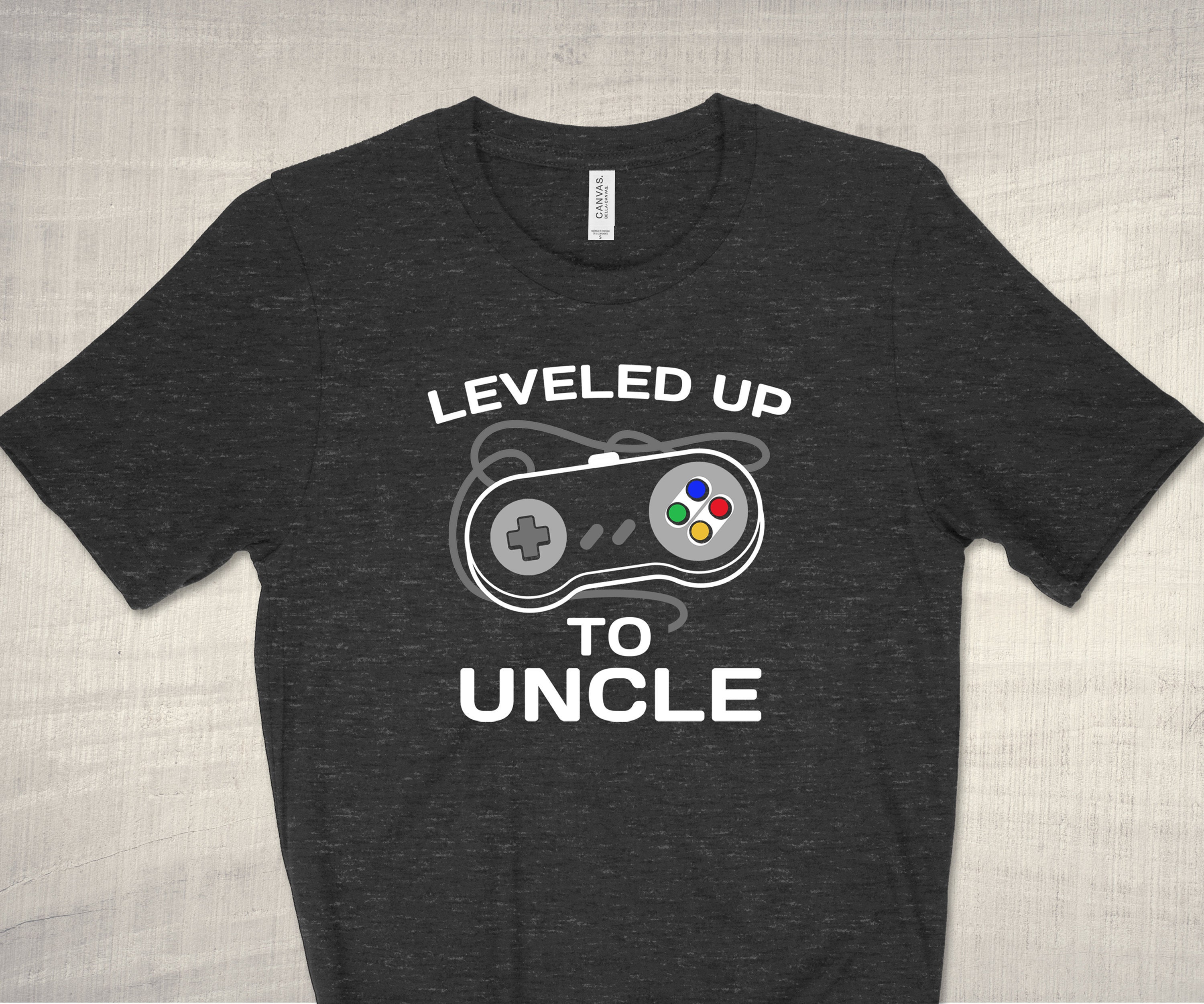 Leveled up to New Uncle T-shirt, Gift for Uncle, Pregnancy Reveal to ...