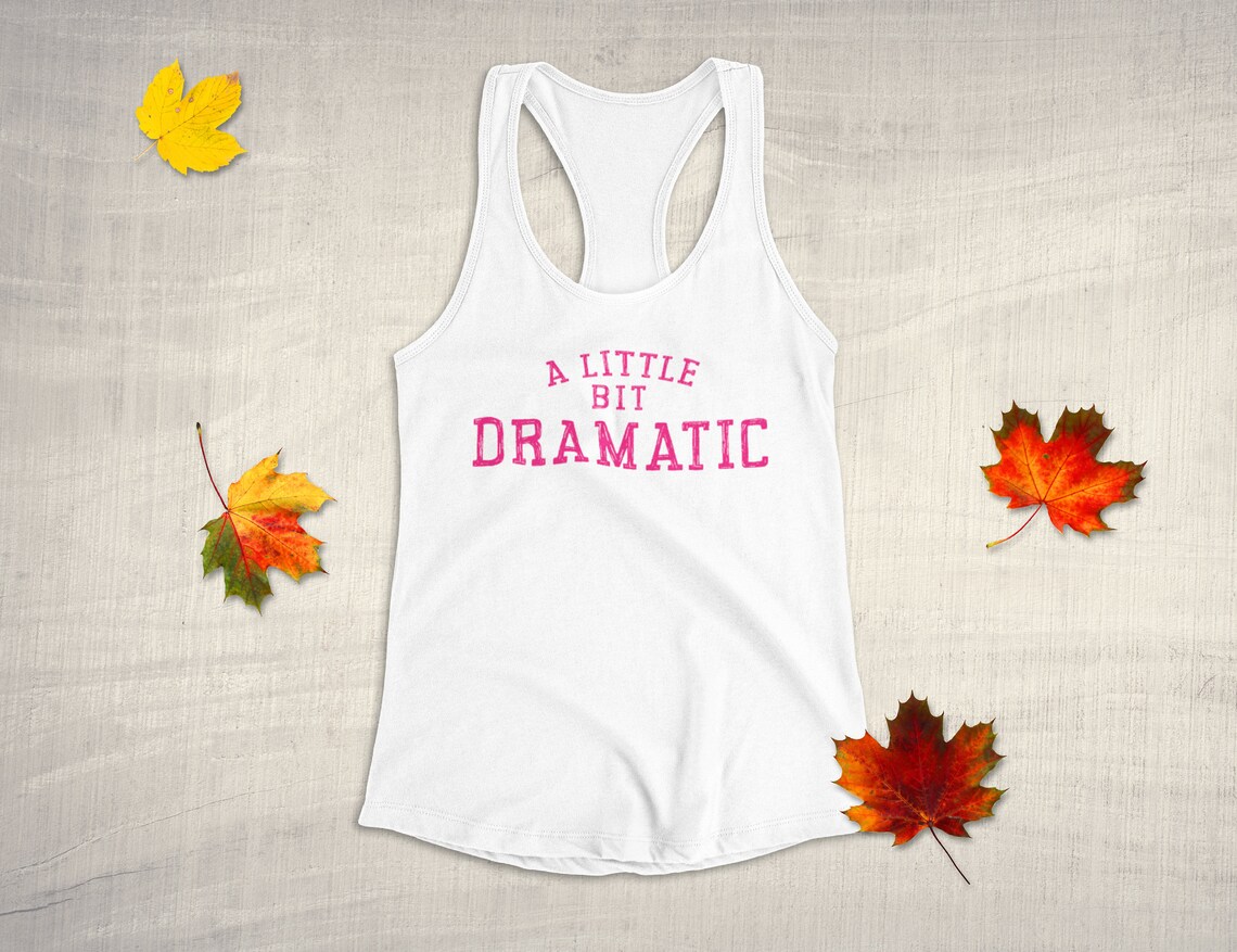 A Little Bit Dramatic Tank, Mean Regina Costume Women Tank Top, Halloween Party Outfit, Graphic ...