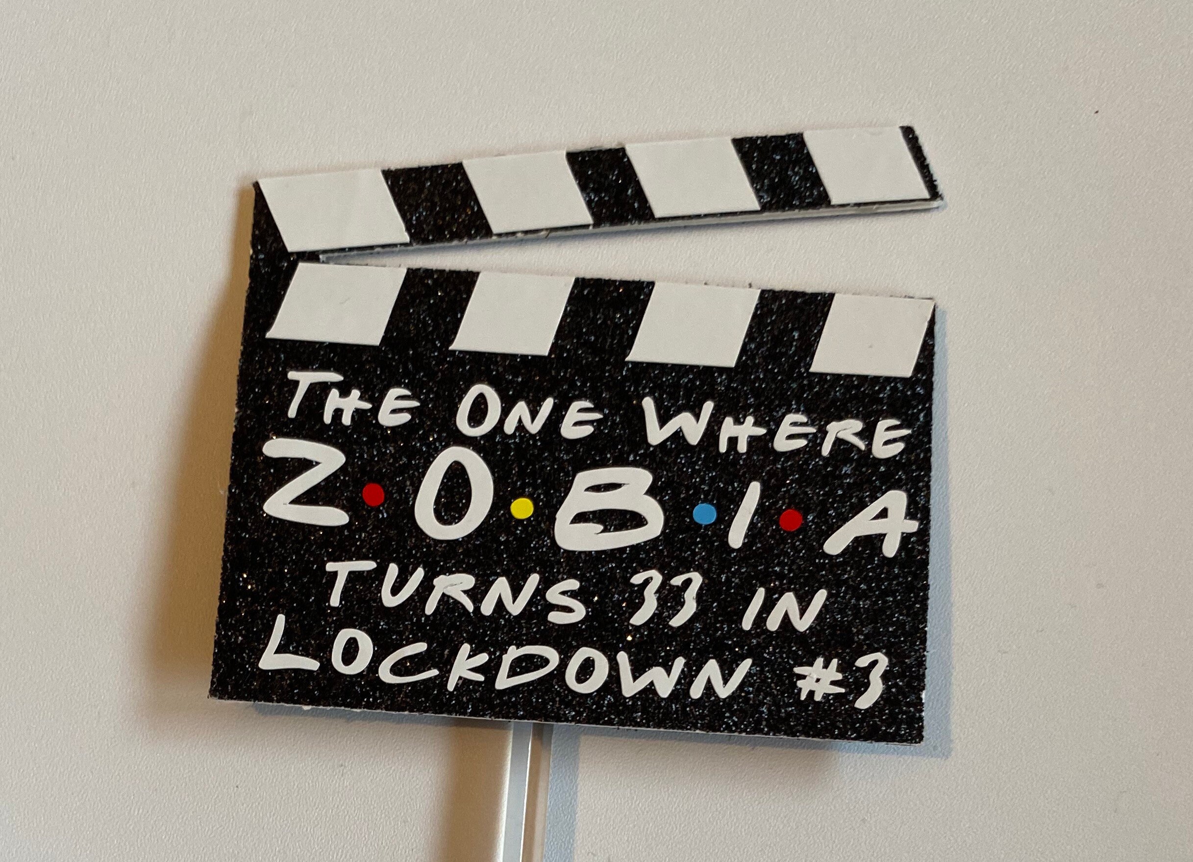 Personalised Friends TV Show Clapperboard Cake Topper | Etsy