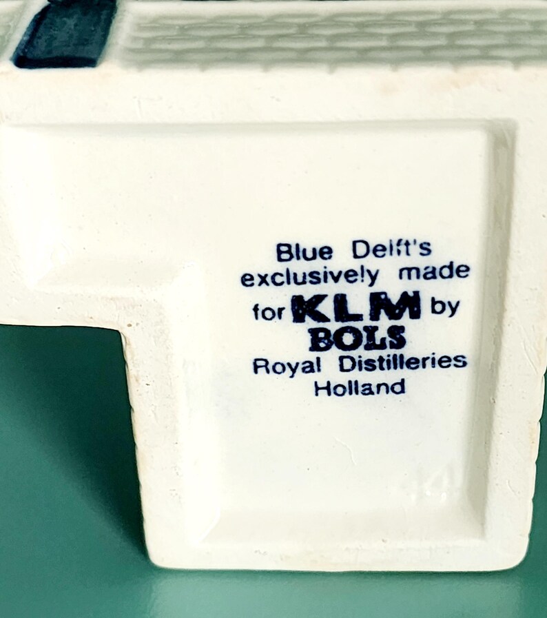 Vintage 1990s KLM Blue Delft House 44 - Etsy