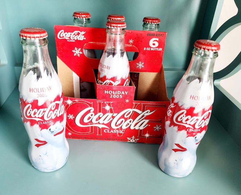 Vintage 2005 Coca-cola Classic Holiday Bottles - Etsy