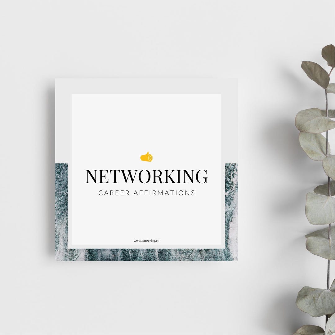 Networking Guide for Professionals - Career Affirmation Journal and ...