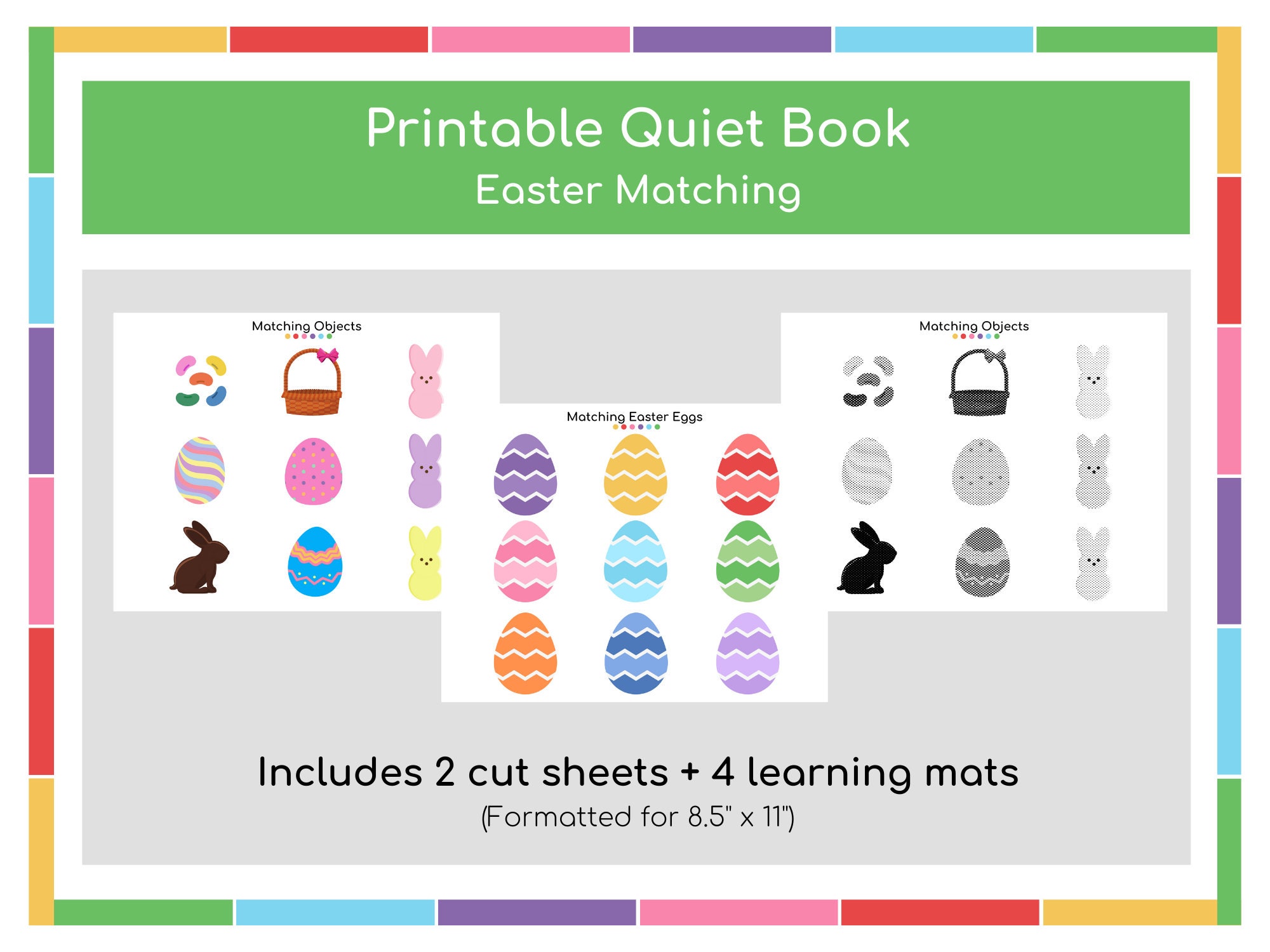 Easter Busy Book Printable,quiet Book Pages,printable Busy Binder ...