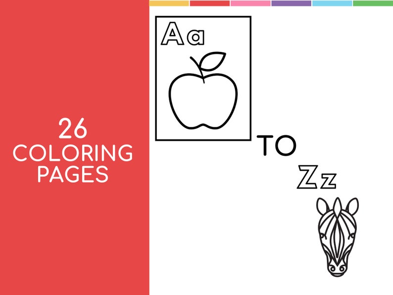 Alphabet Coloring Book, Alphabet Coloring Page Printable, Coloring ...