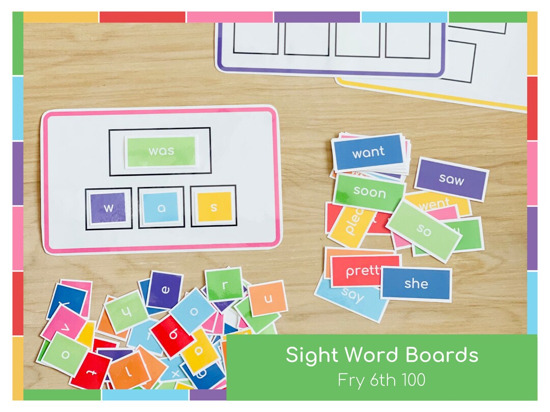 Fry 6th 100 Sight Words Printable,sight Words for Preschool, Sight ...