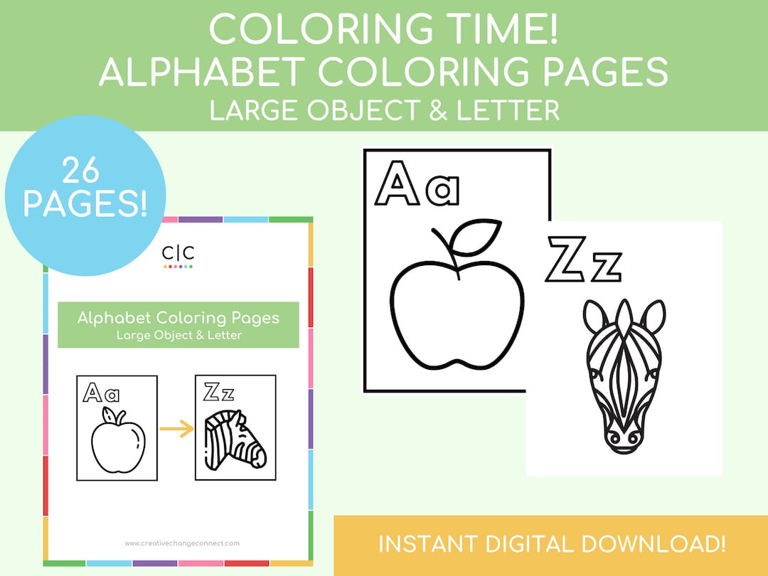Alphabet Coloring Book, Alphabet Coloring Page Printable, Coloring ...