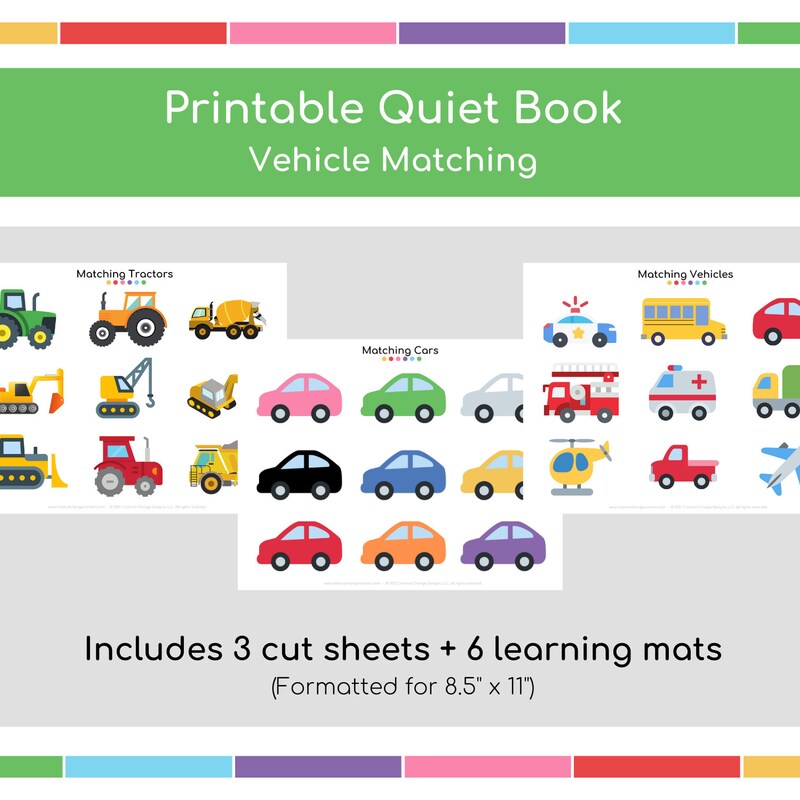 Quiet Book Vehicles - Etsy
