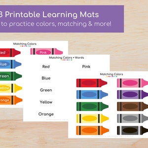 Color Busy Book, Printable Busy Binder Toddler,busy Books for Toddlers ...