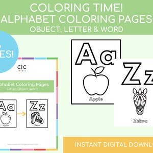 Alphabet Coloring Book, Alphabet Coloring Page Printable, Coloring ...