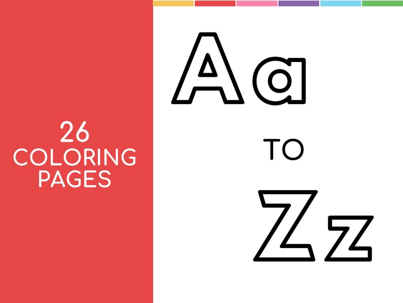 Alphabet Coloring Book, Alphabet Coloring Page Printable, Coloring ...