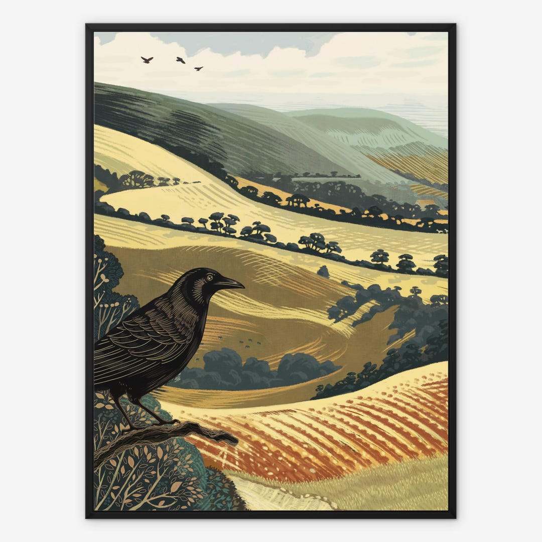 Framed Canvas Art Print. 'the Furrowed Brow' - Etsy UK