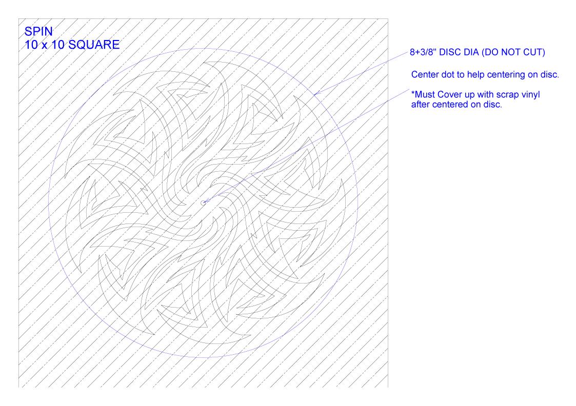 Digital Download | Spin | Disc Golf Dye Stencil | Svg, Jpeg, Png, Pdf ...