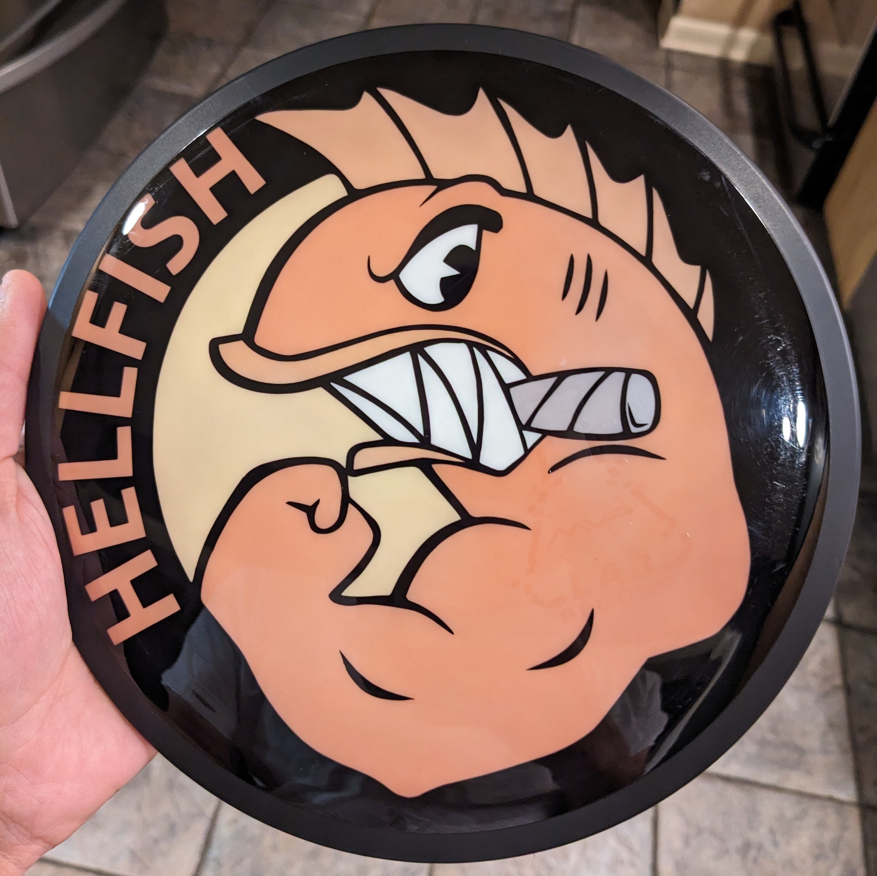 Digital Download Hellfish Disc Golf Dye Stencil Svg, Jpeg, Png, Pdf and Dxf - Etsy