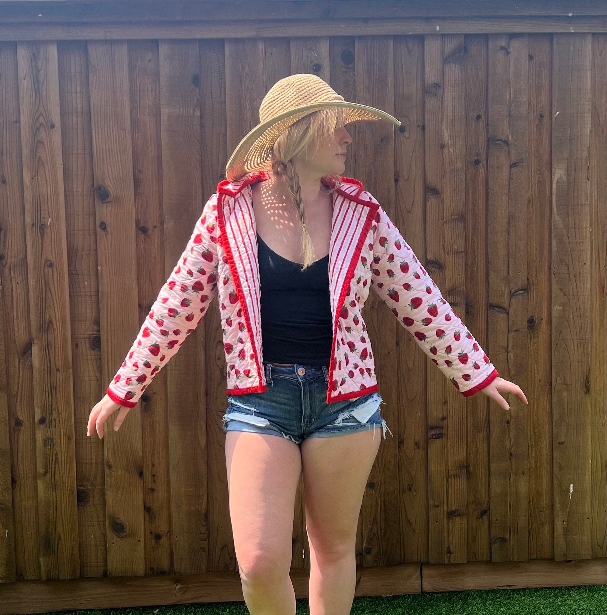 Strawberry Quilt Coat - Etsy