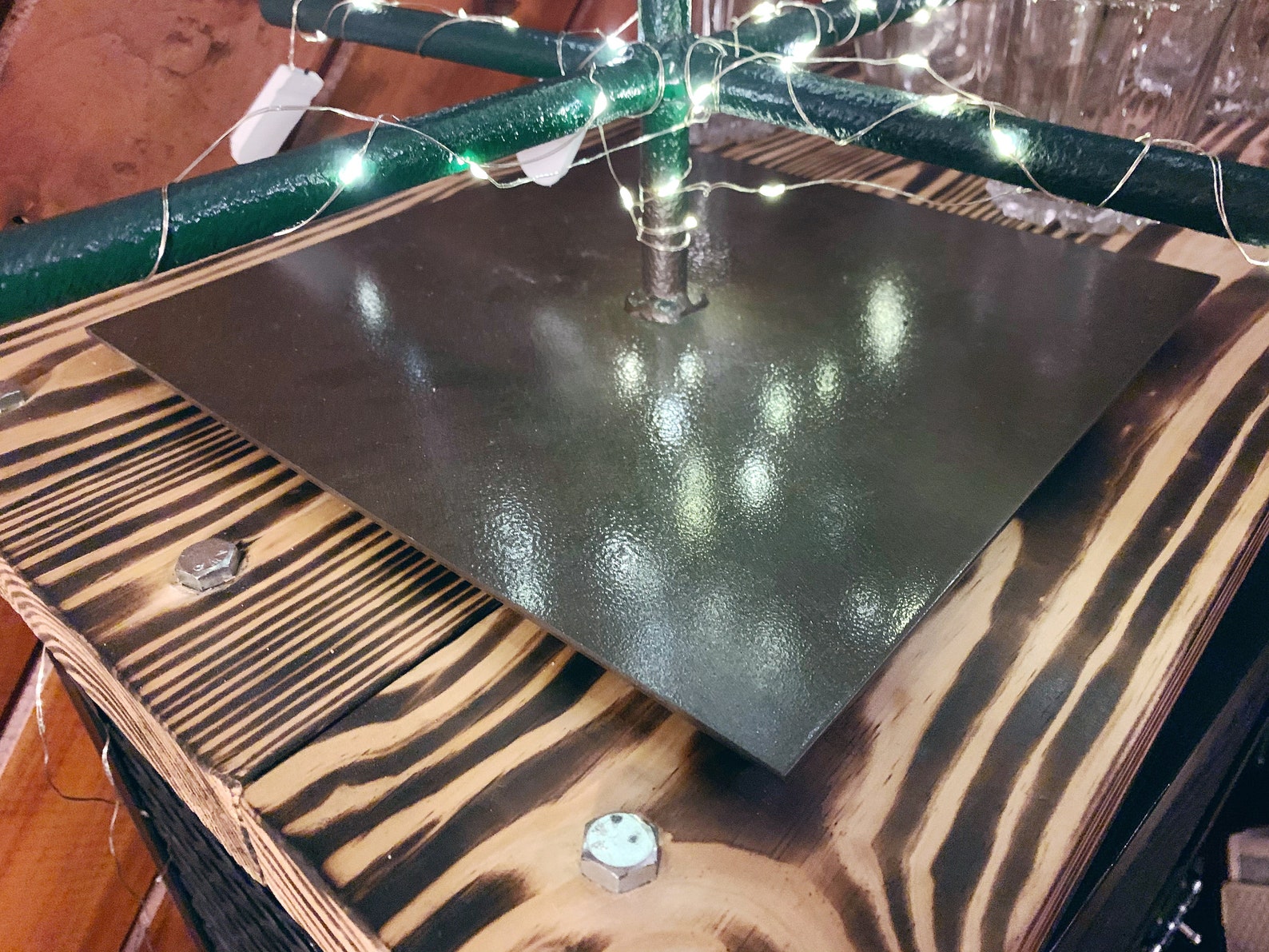 Metal Christmas Tree, Industrial Steel Christmas Decor, Industrial ...