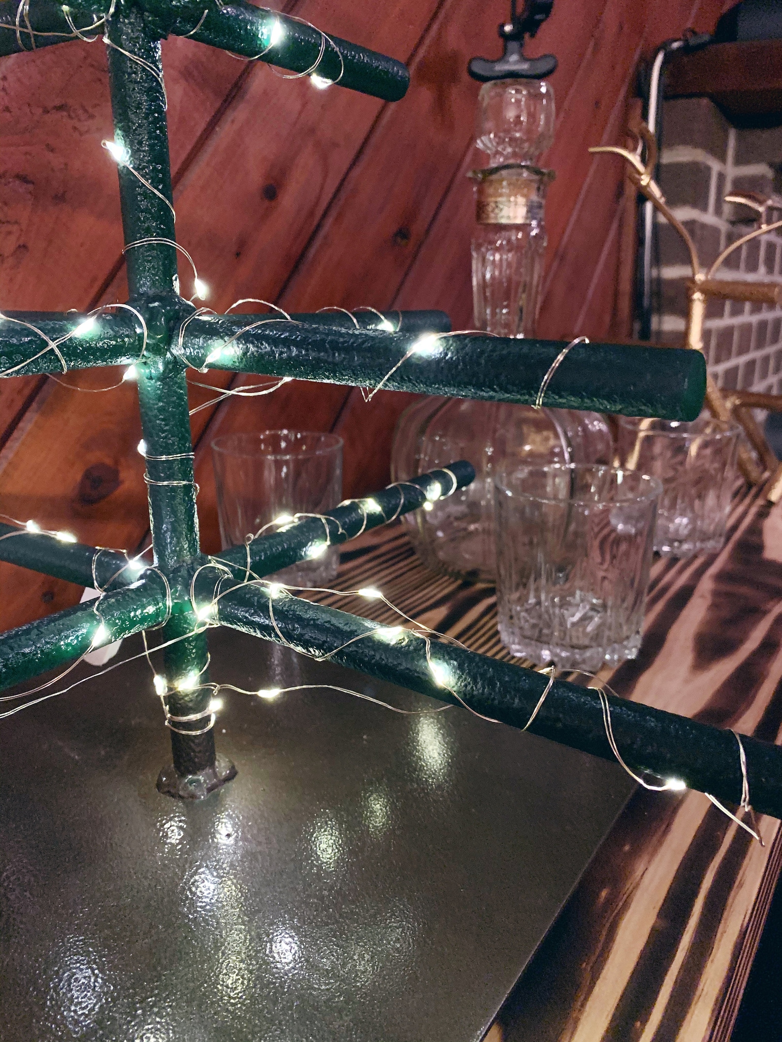 Metal Christmas Tree, Industrial Steel Christmas Decor, Industrial ...