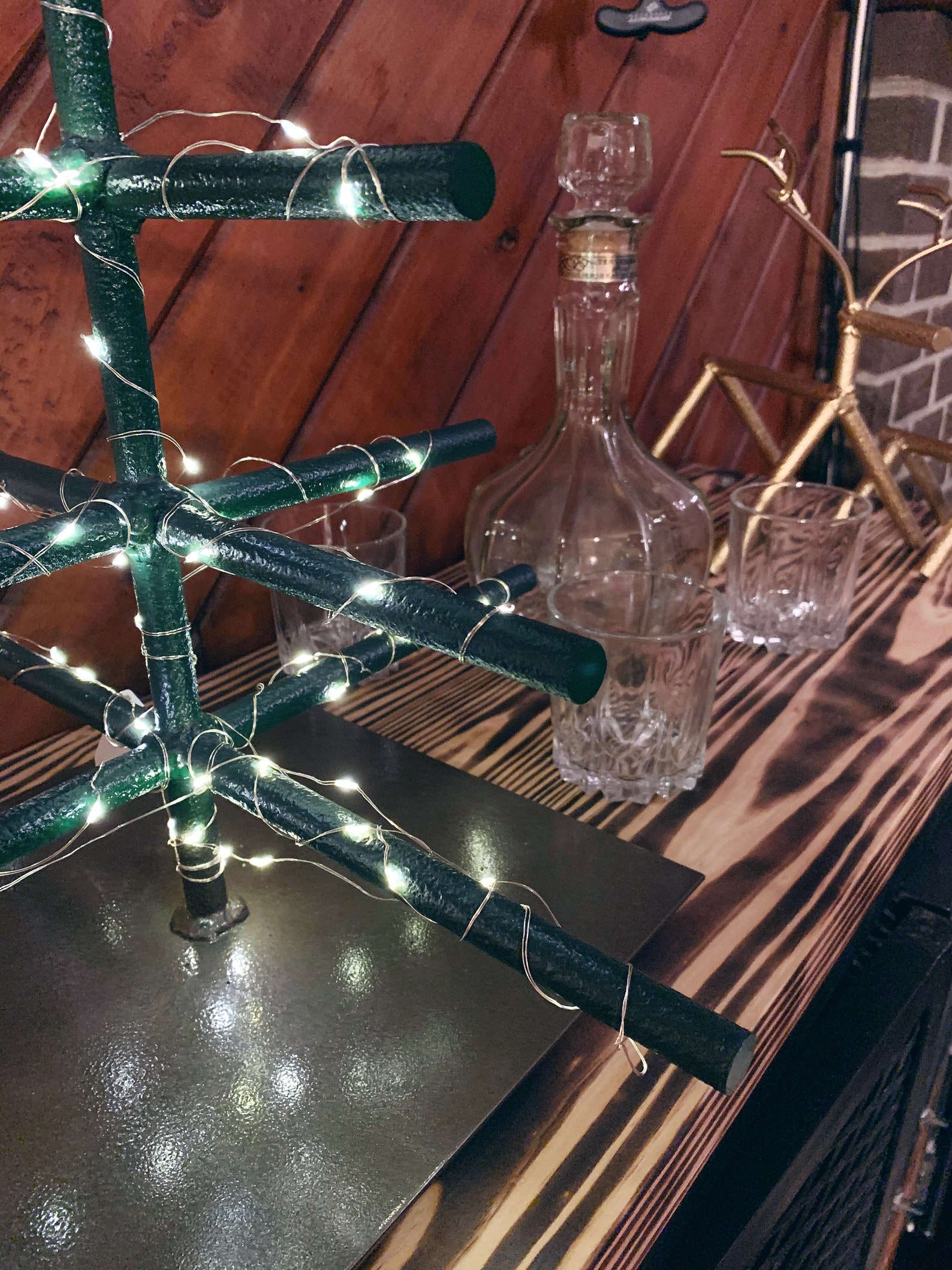 Metal Christmas Tree Industrial Steel Christmas Decor - Etsy