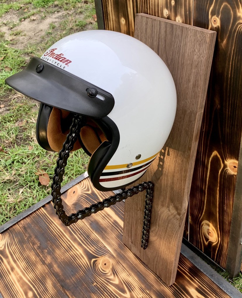 Natural Walnut Motorcycle Helmet Rack - Etsy