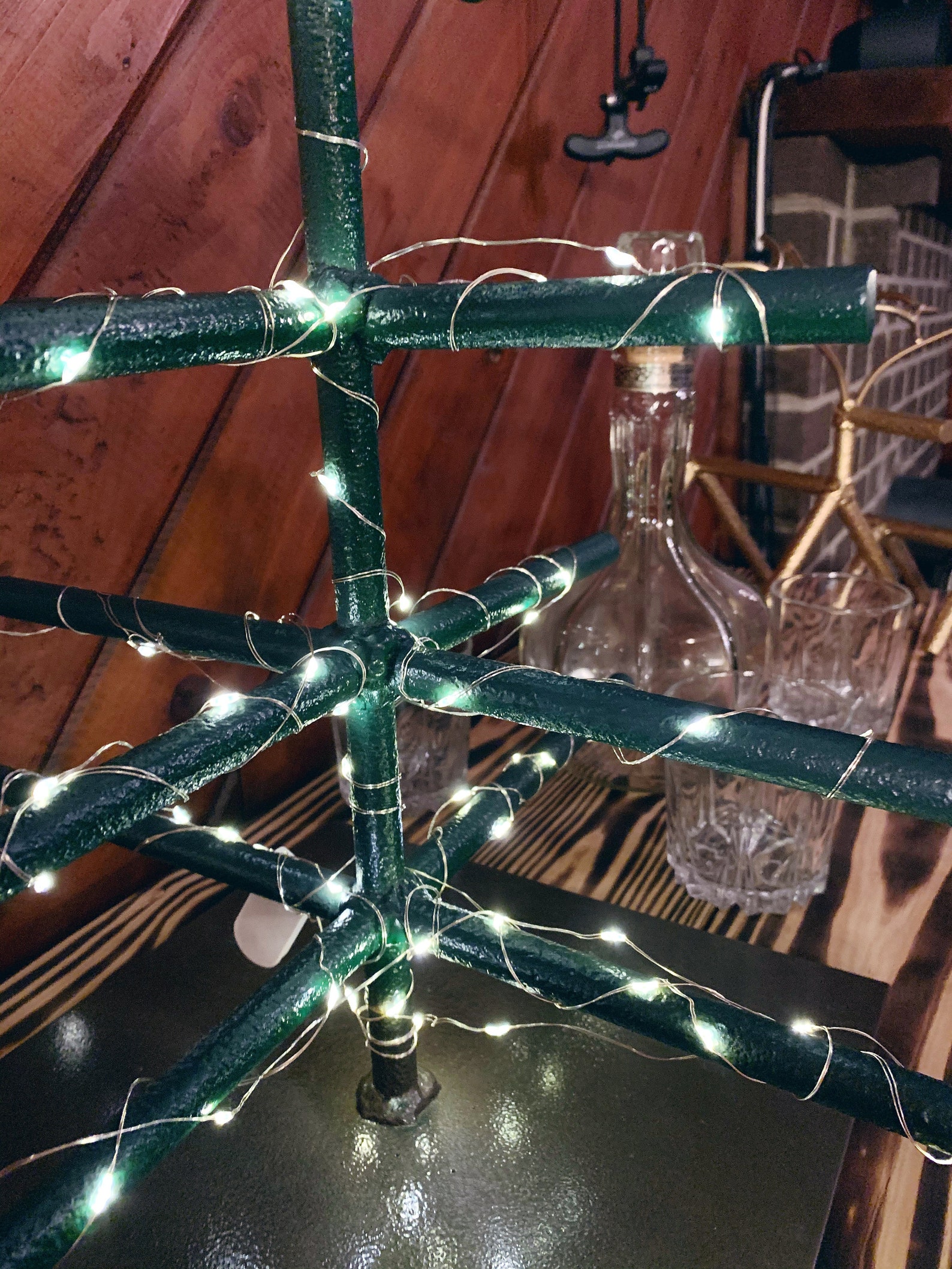 Metal Christmas Tree, Industrial Steel Christmas Decor, Industrial ...