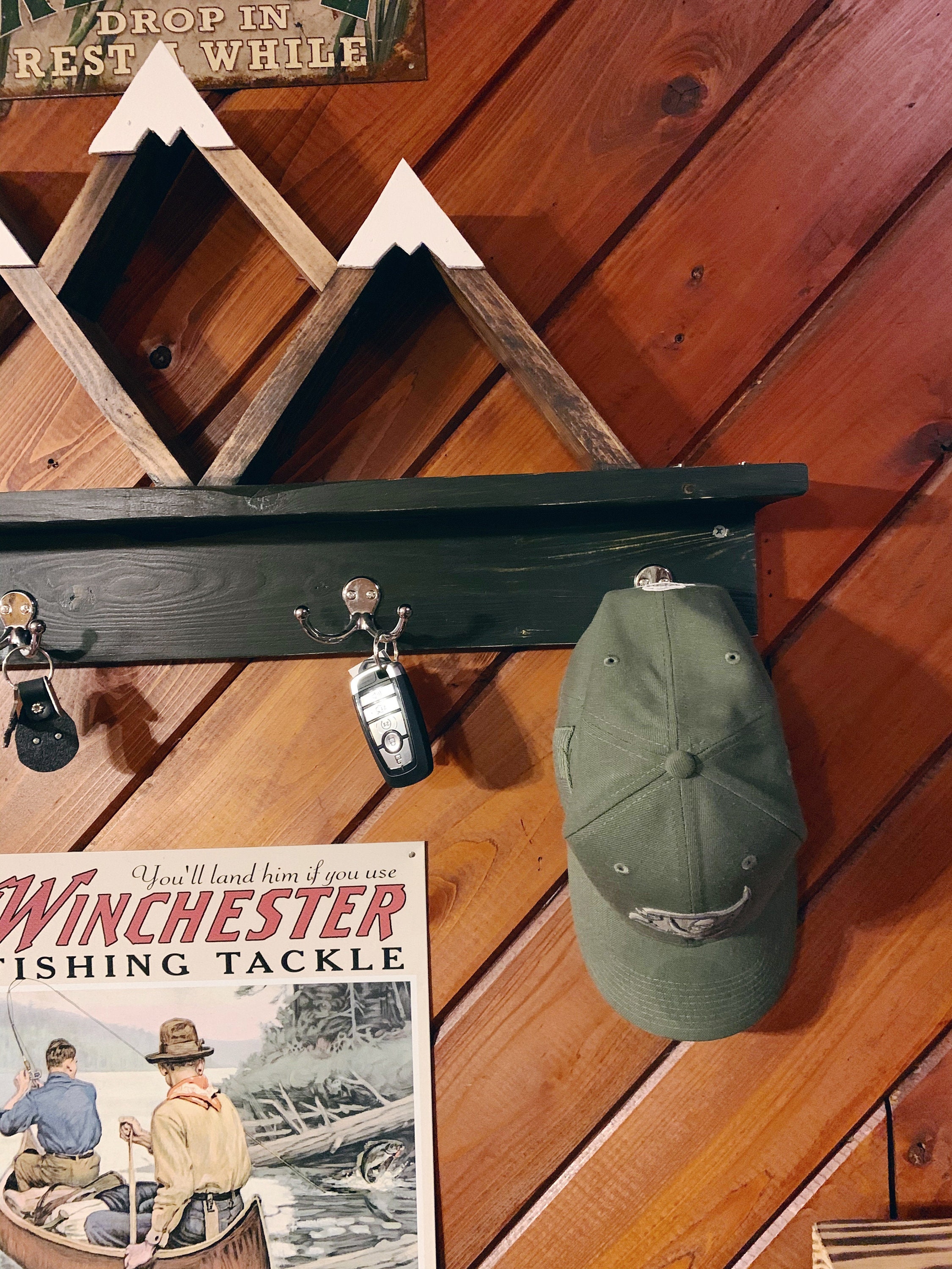 Mountain Coat Rack, Mountain Themed Decor, Coat Rack, Rustic Home Decor ...