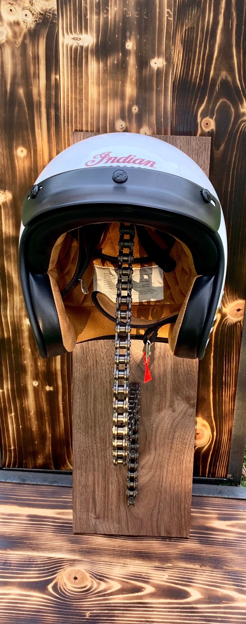 Natural Walnut Motorcycle Helmet Rack - Etsy