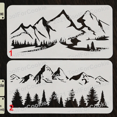 Tree Stencil Forest Stencil - Etsy