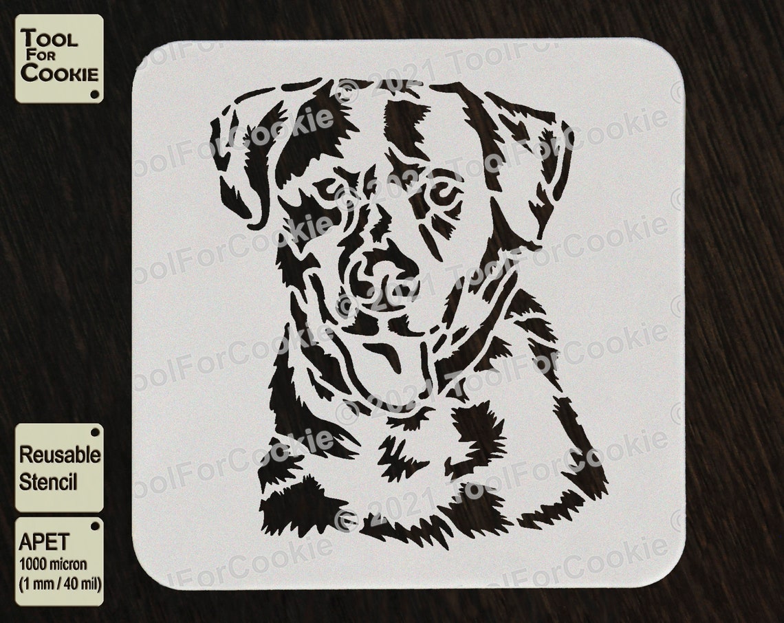 Labrador Dog Stencil Custom Stencils Any Font Any Design - Etsy