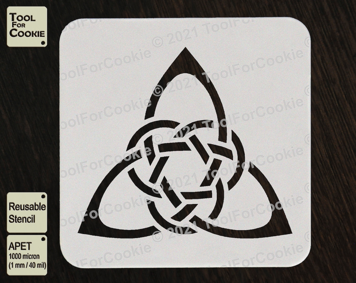 Celtic Trinity Knot Stencil | Etsy