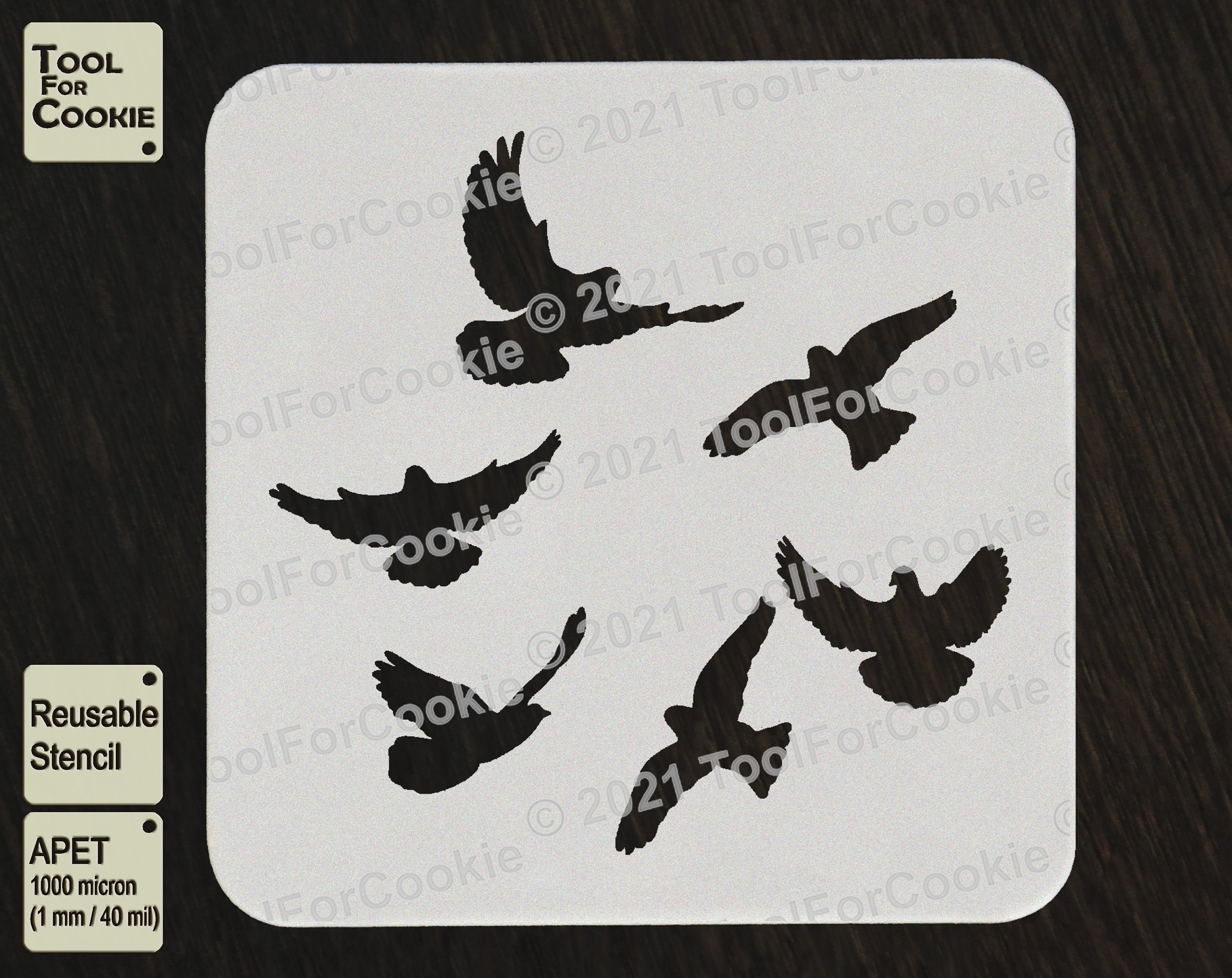 Pigeon Stencil | Etsy