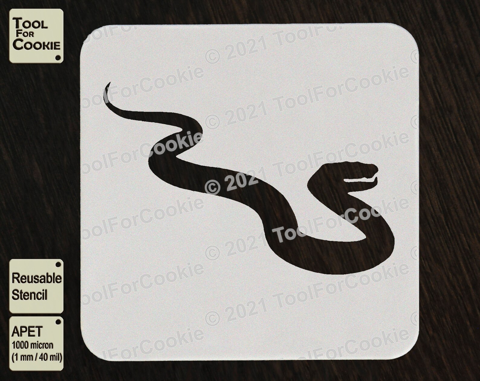 Snake Stencil Viper Stencil Asp Stencil | Etsy