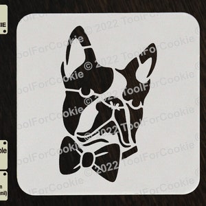 Boston Terrier Dog Stencil - Etsy