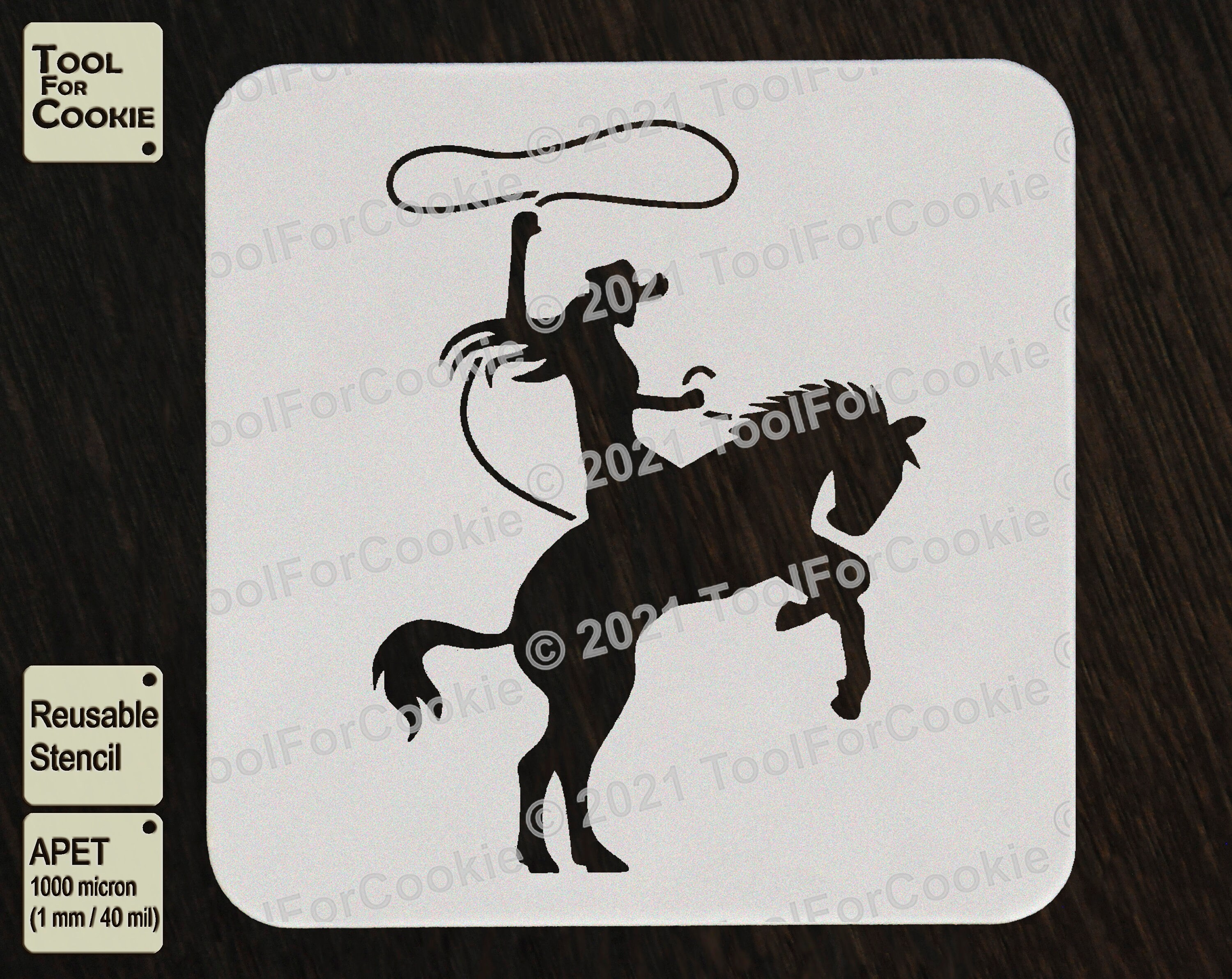 Cowgirl Stencil - Etsy