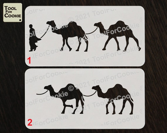 Camel Caravan Stencil - Etsy